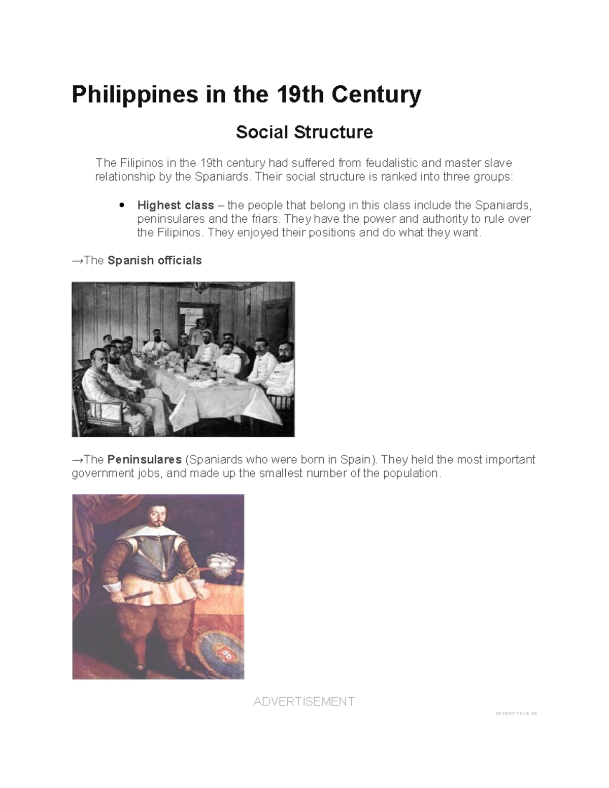 Philippines Social Structure