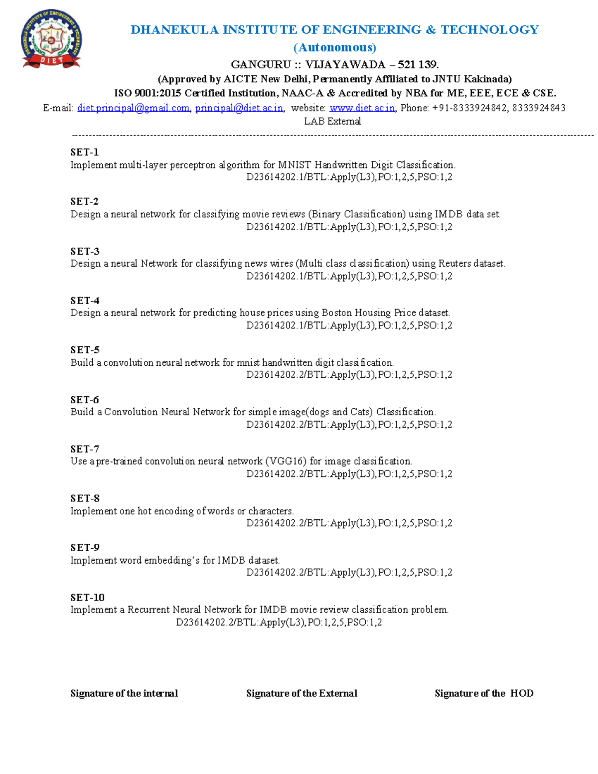 DL CSM External - Neural Network Implementation Notes - Studocu