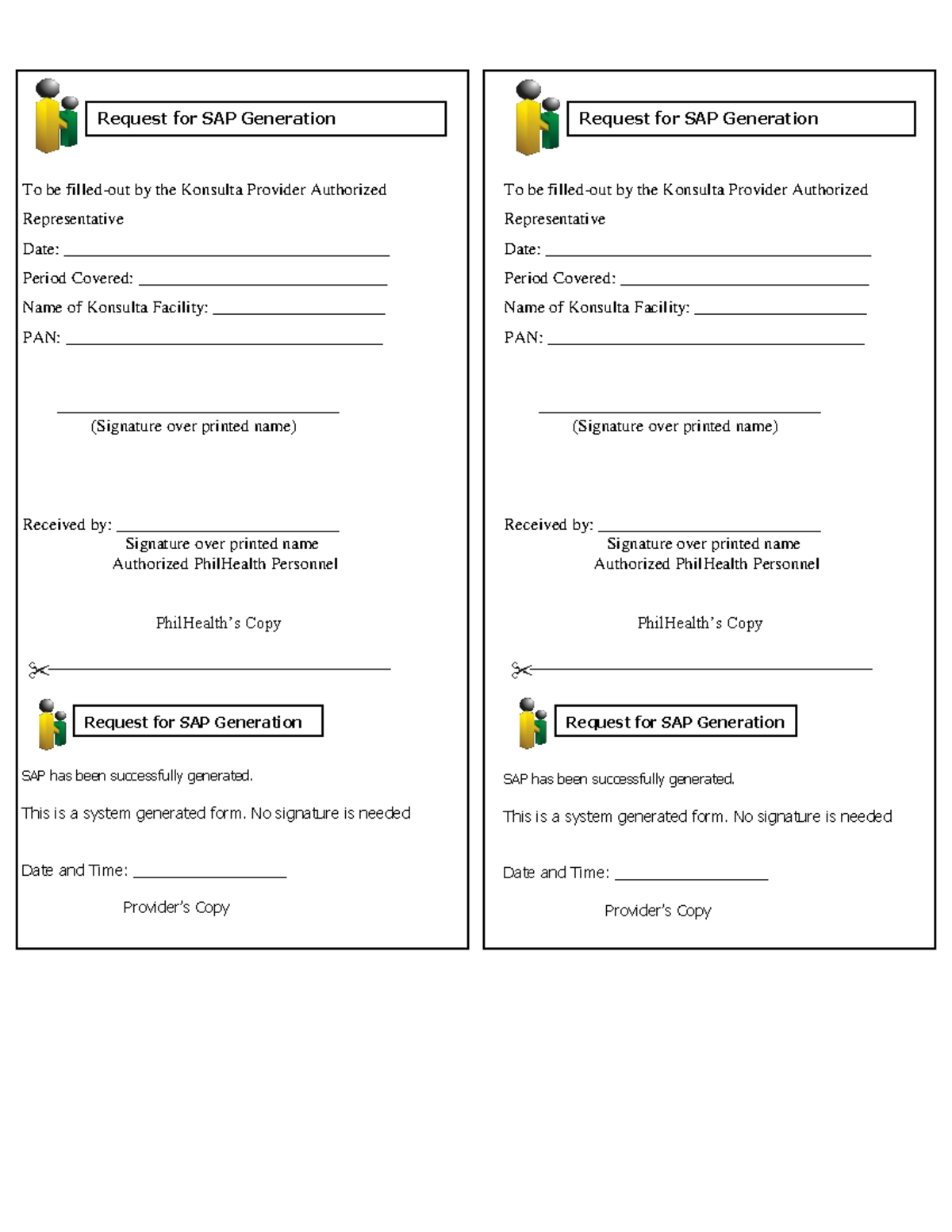SAP Request Form 1 for Konsulta Provider Authorization - Studocu