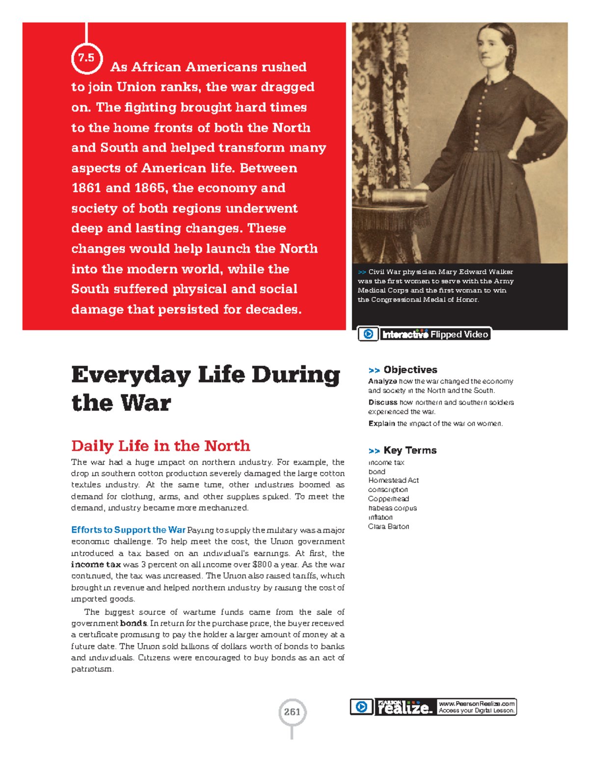 Everyday Life During the Civil War: Impact on North & South HSUS16_SE10 ...