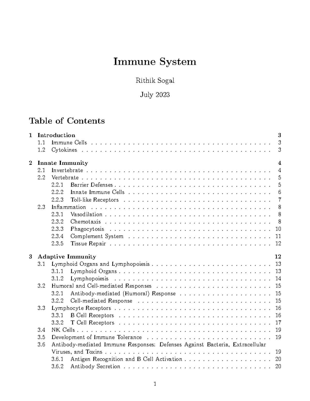 USABO Guide: Comprehensive Overview of the Immune System Mechanisms ...