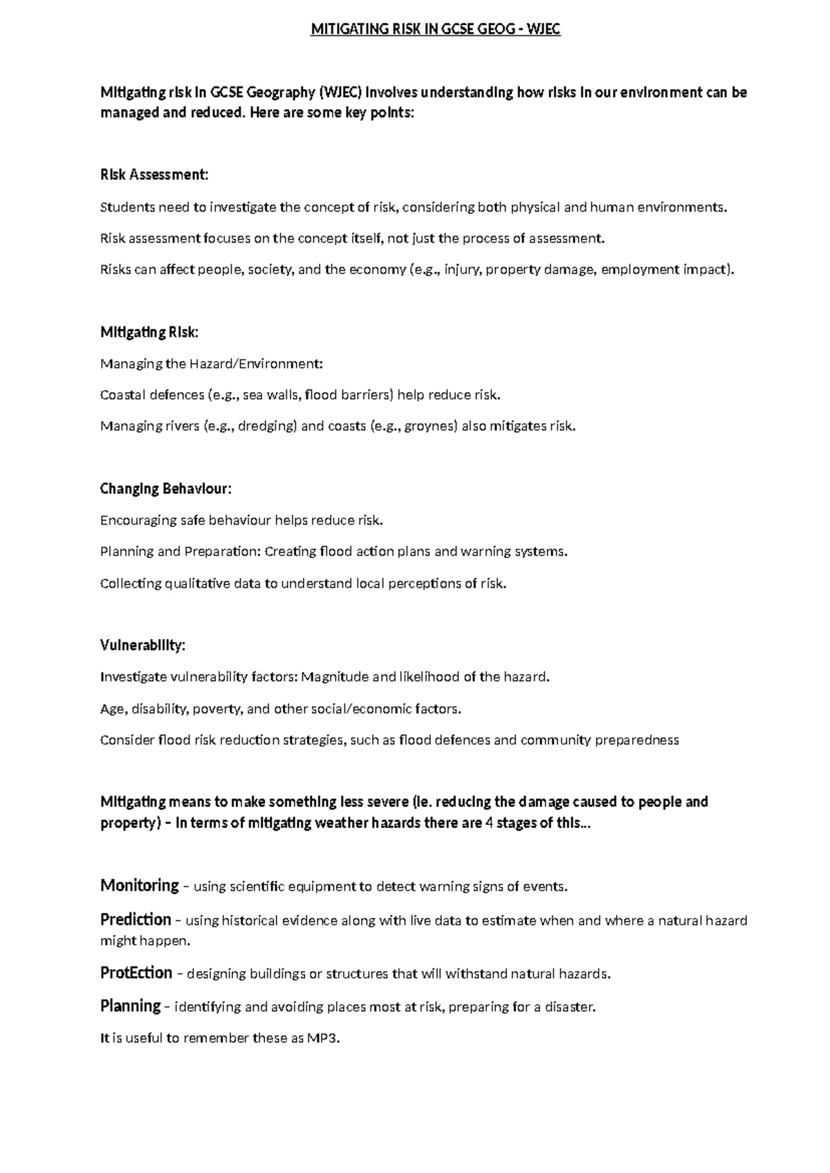 GCSE Geography: Data Collection Methods for Fieldwork Analysis - Studocu