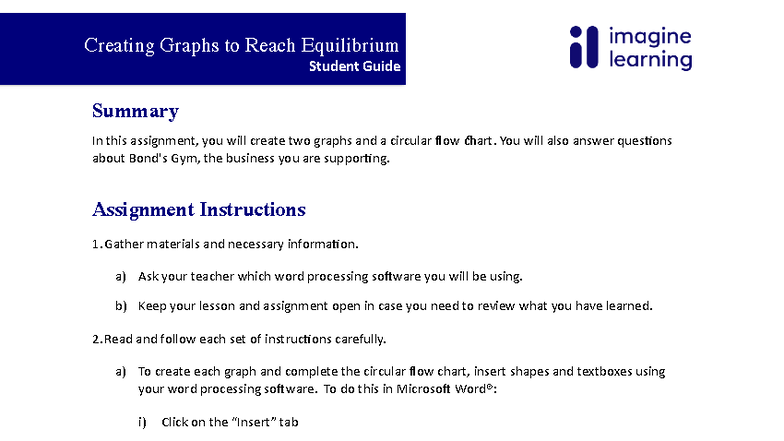 Creating Graphs for Equilibrium: Student Guide (ECO 101) - Studocu