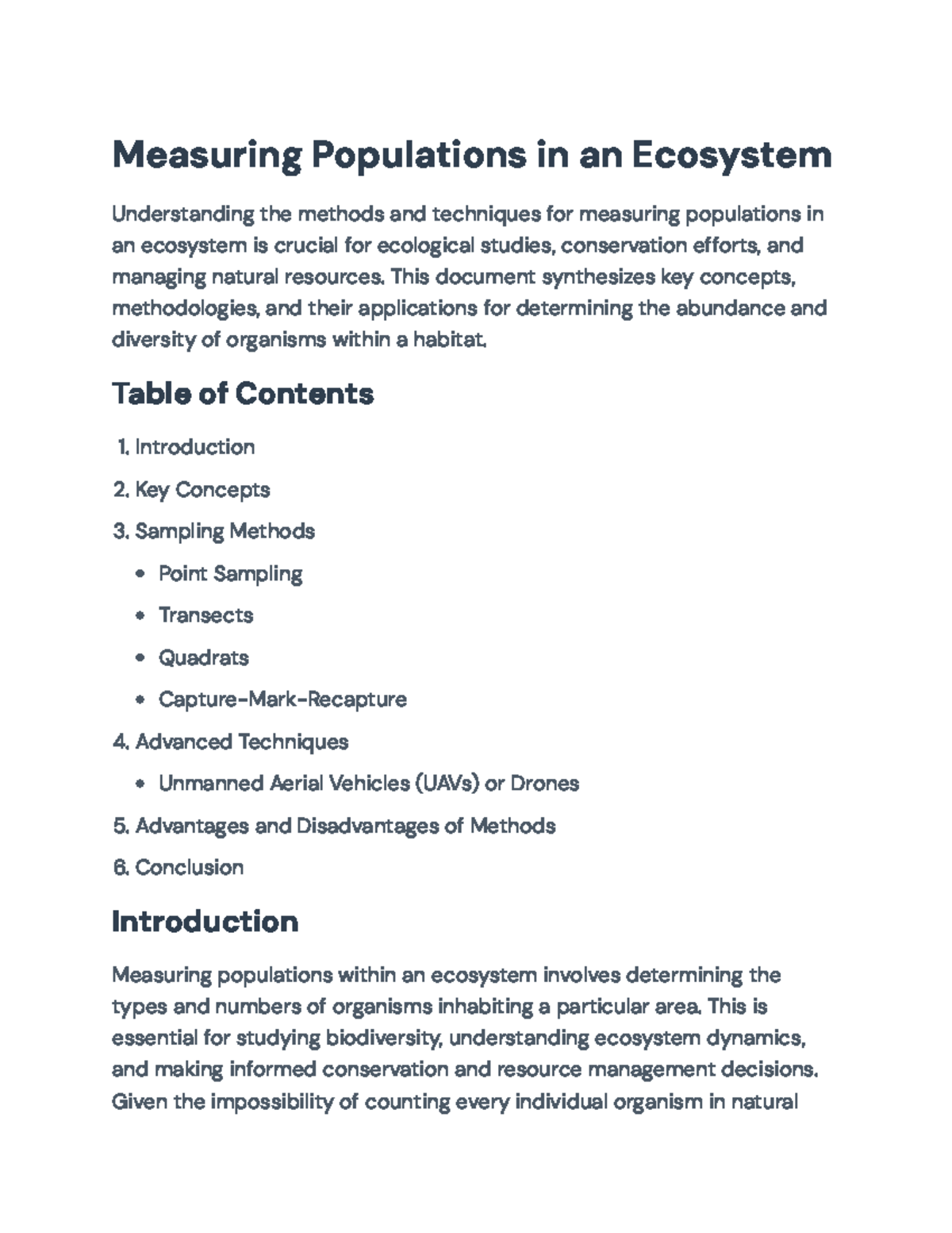 Ecosystem Population Measurement Techniques: Methods & Applications ...