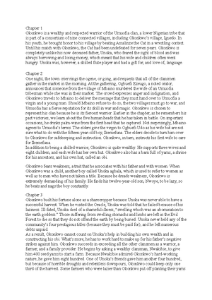 Study Guide Things Fall Apart - ‘THINGS FALL APART’ E A S Y E N G L I S ...