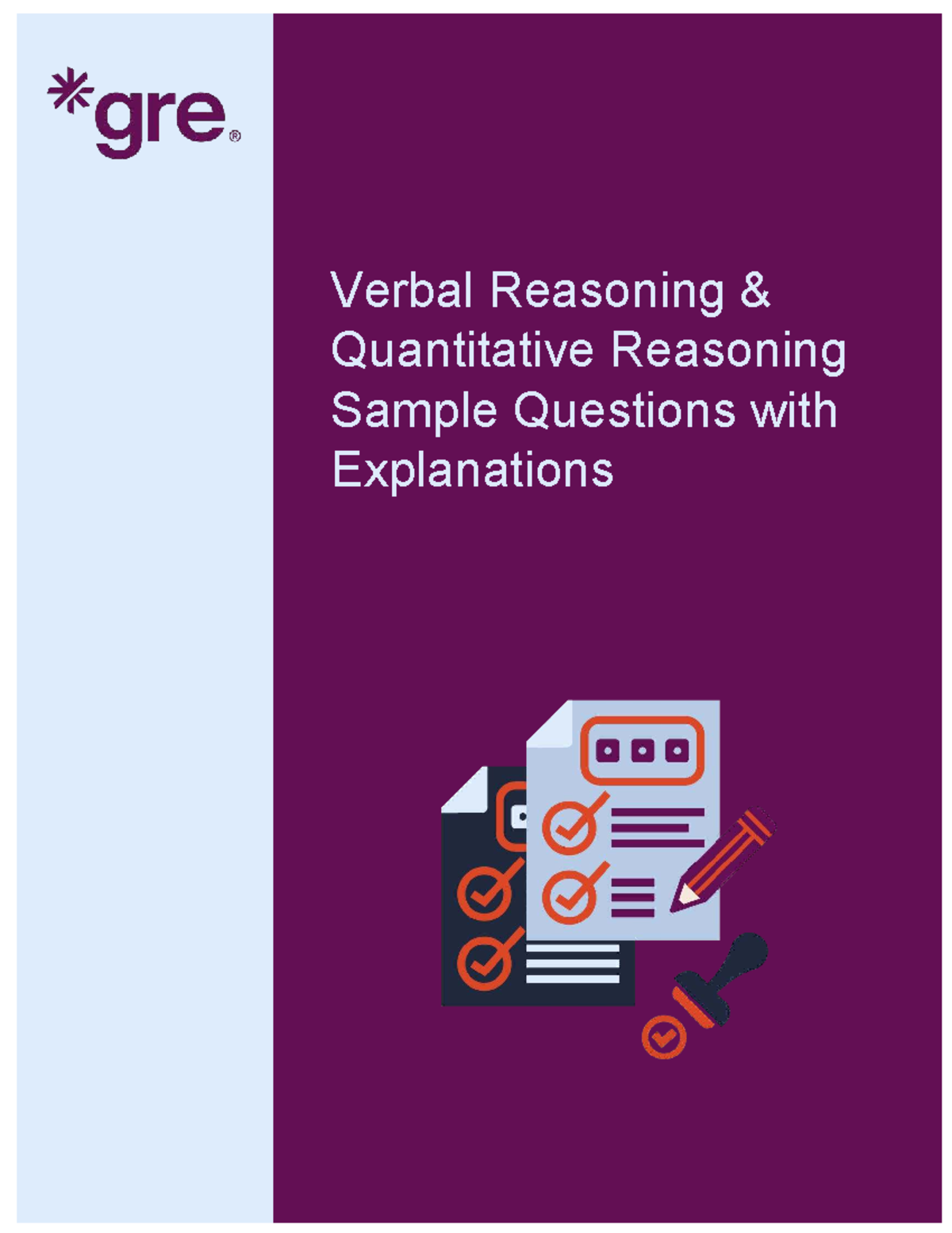 GRE Sample Questions: Verbal & Quantitative Reasoning Insights - Studocu