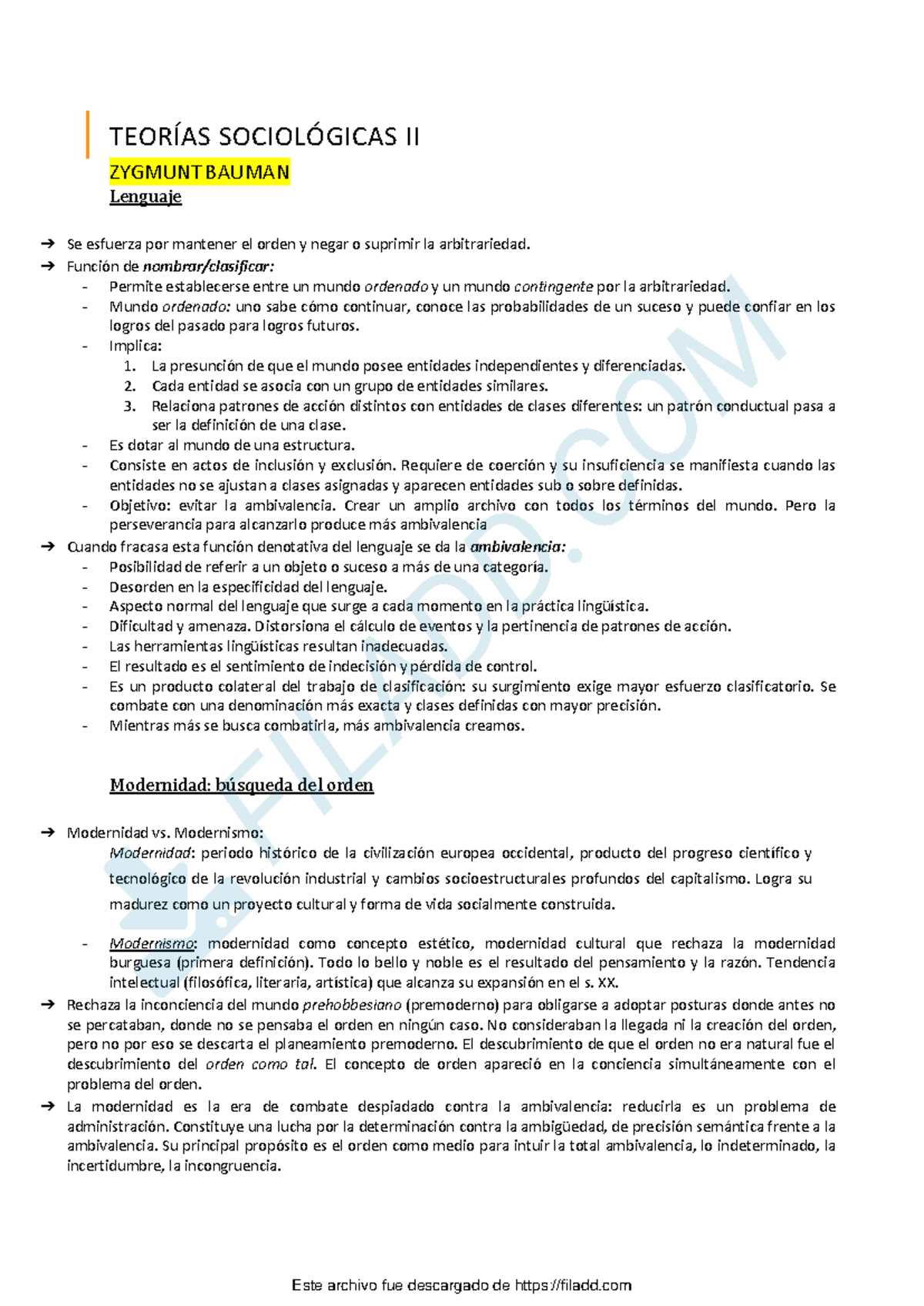 Teorías Sociológicas II - Resumen - Warning: TT: undefined function: 32 Warning: TT: undefined ...