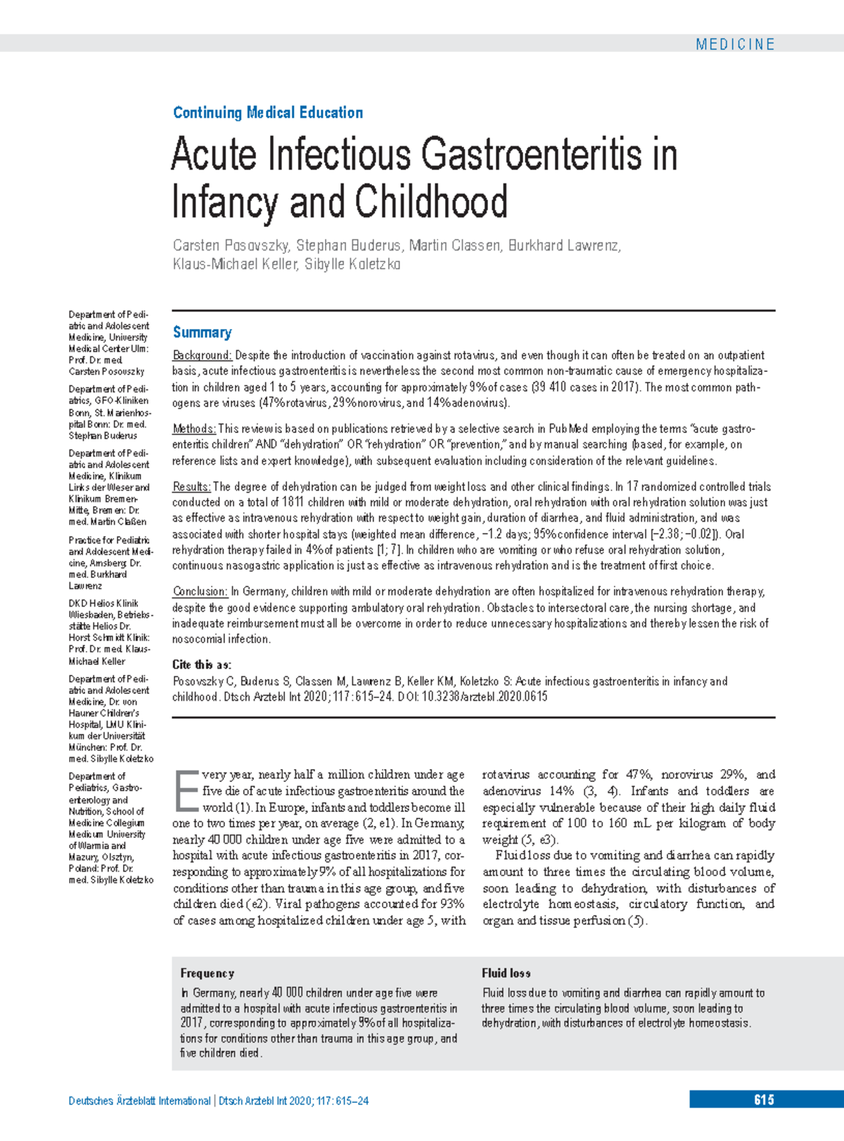 Acute Infectious Gastroenteritis in Infants & Children - Nursing CE ...