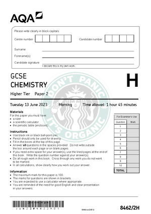 AQA Chemistry Practical Handbook - GCSE Chemistry: Required practical ...