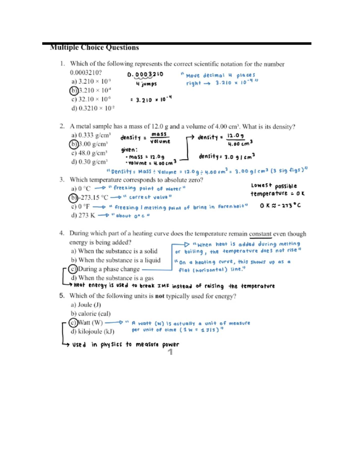 Chem Rec 2 - Multiple Choice Questions & Answers - Studocu
