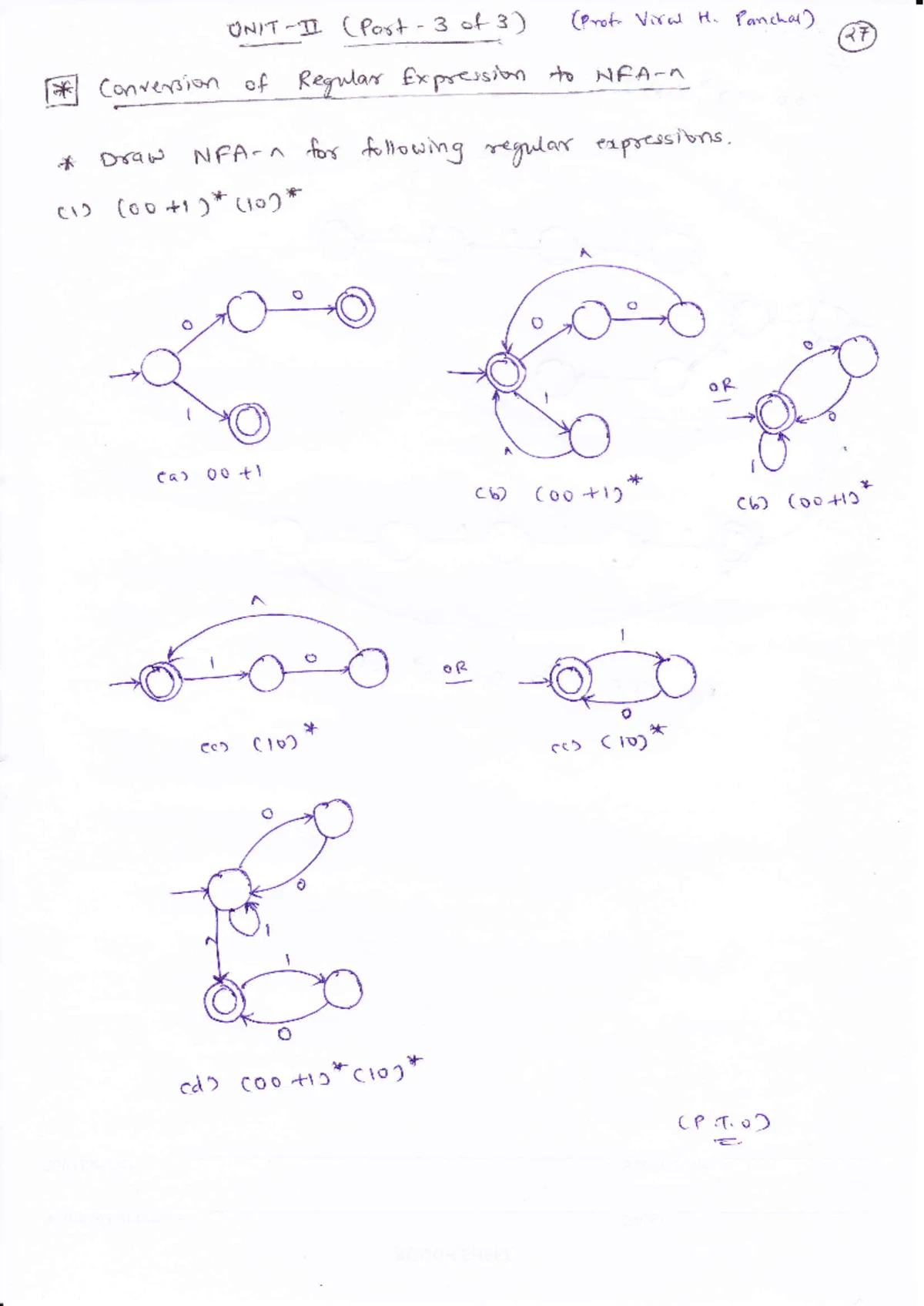 DATE Unit 2 Regular Languages: Patterns and Finite Automata Overview - Studocu