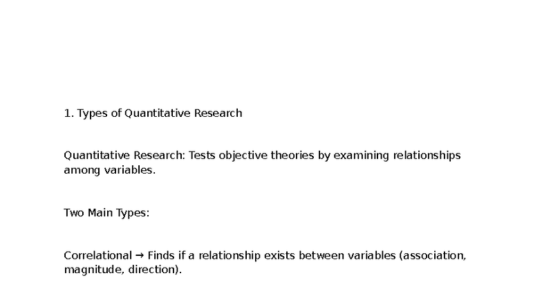 PR-2 Types of Quantitative Research: Key Concepts and Writing Tips ...