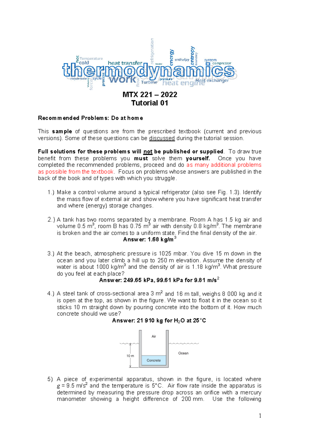 MTX221 2022 TUT01 Theme 2 Recommended Problems - 1 MTX 221 – 2022 ...