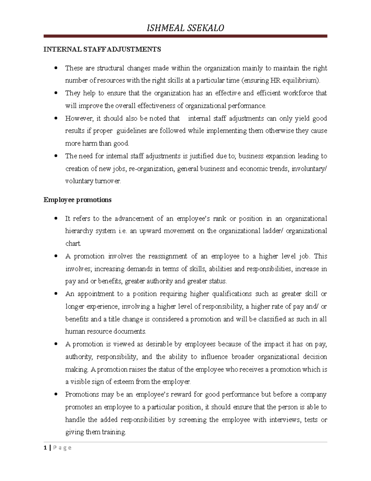 Internal Staff Adjustments in HRM: Promotions, Demotions, and More ...