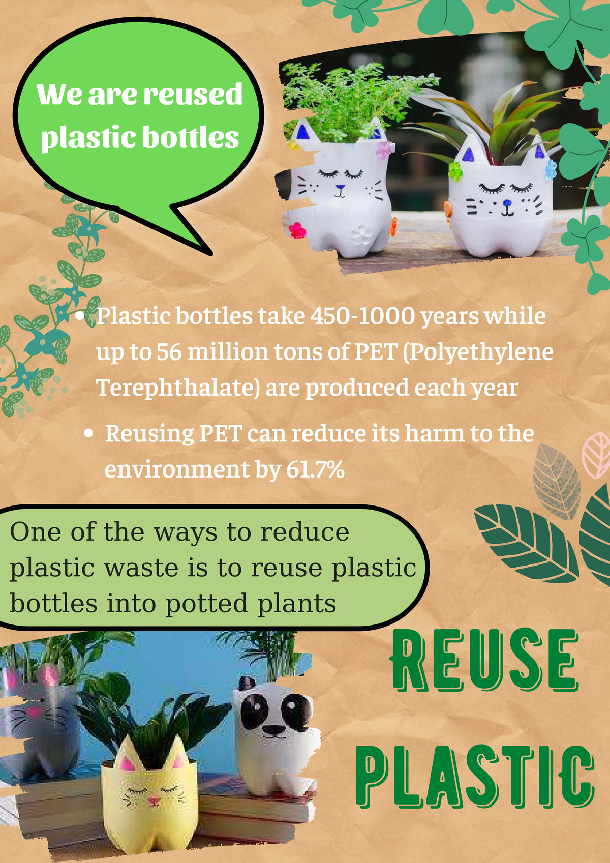 Reuse plastic Bottles 1 - English - Reuse plastiC We are reused plastic ...