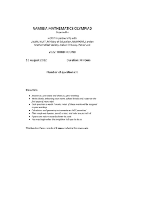 NSSCO Mathematics specimen paper 1 and 2 mark schemes and analysis ...