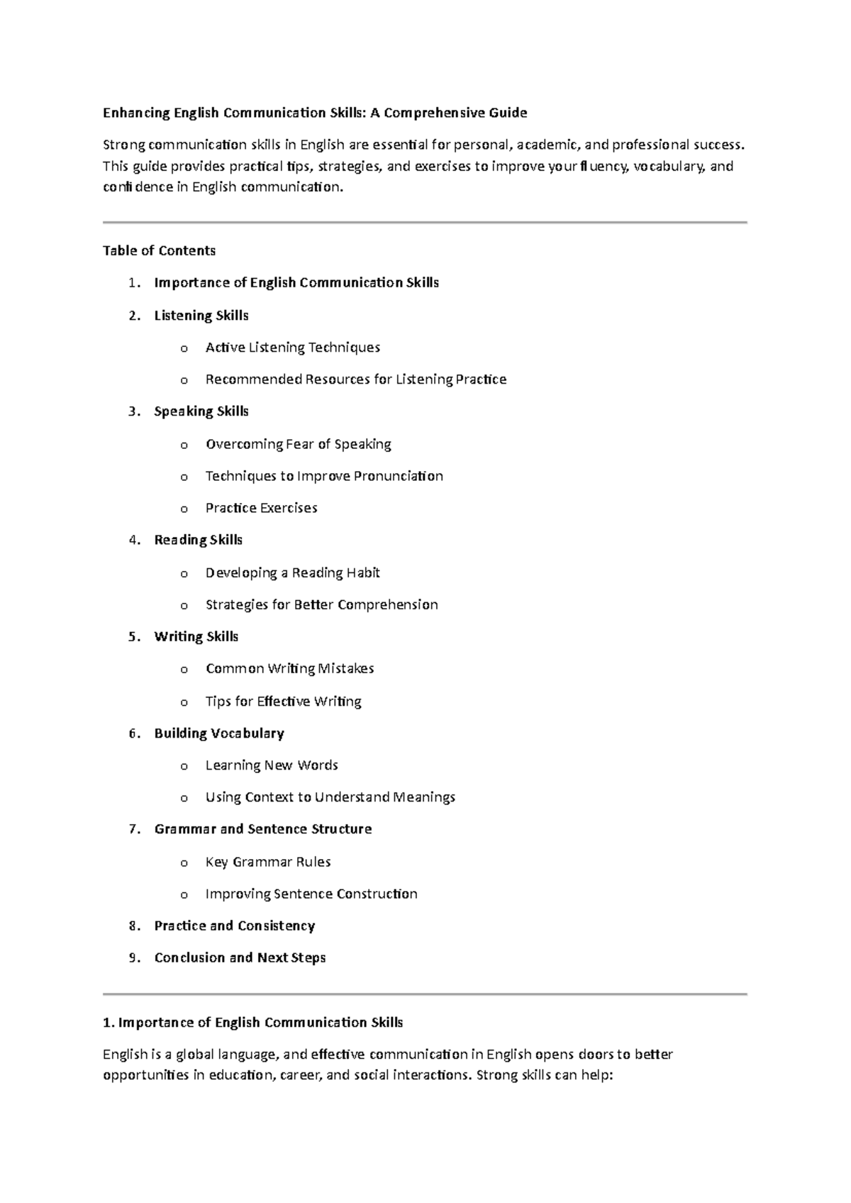 Enhancing English Communication Skills - This guide provides practical ...