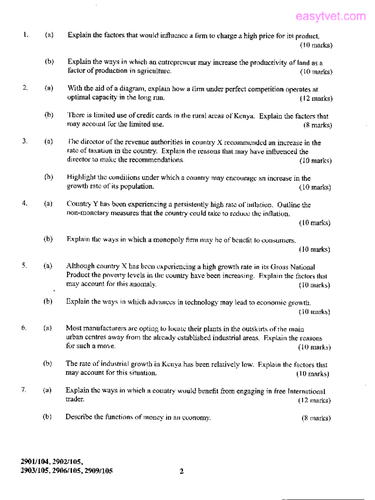 2013 nov - Lecture notes - easytvet 1. (a) Explain the factors that ...