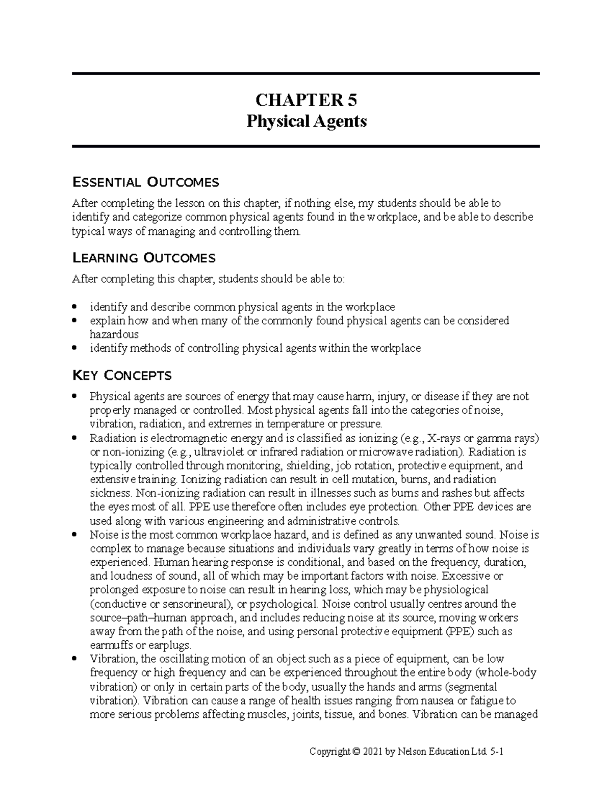 Management of Occupational Health And Safety - Chapter 05 Kelloway 8e ...