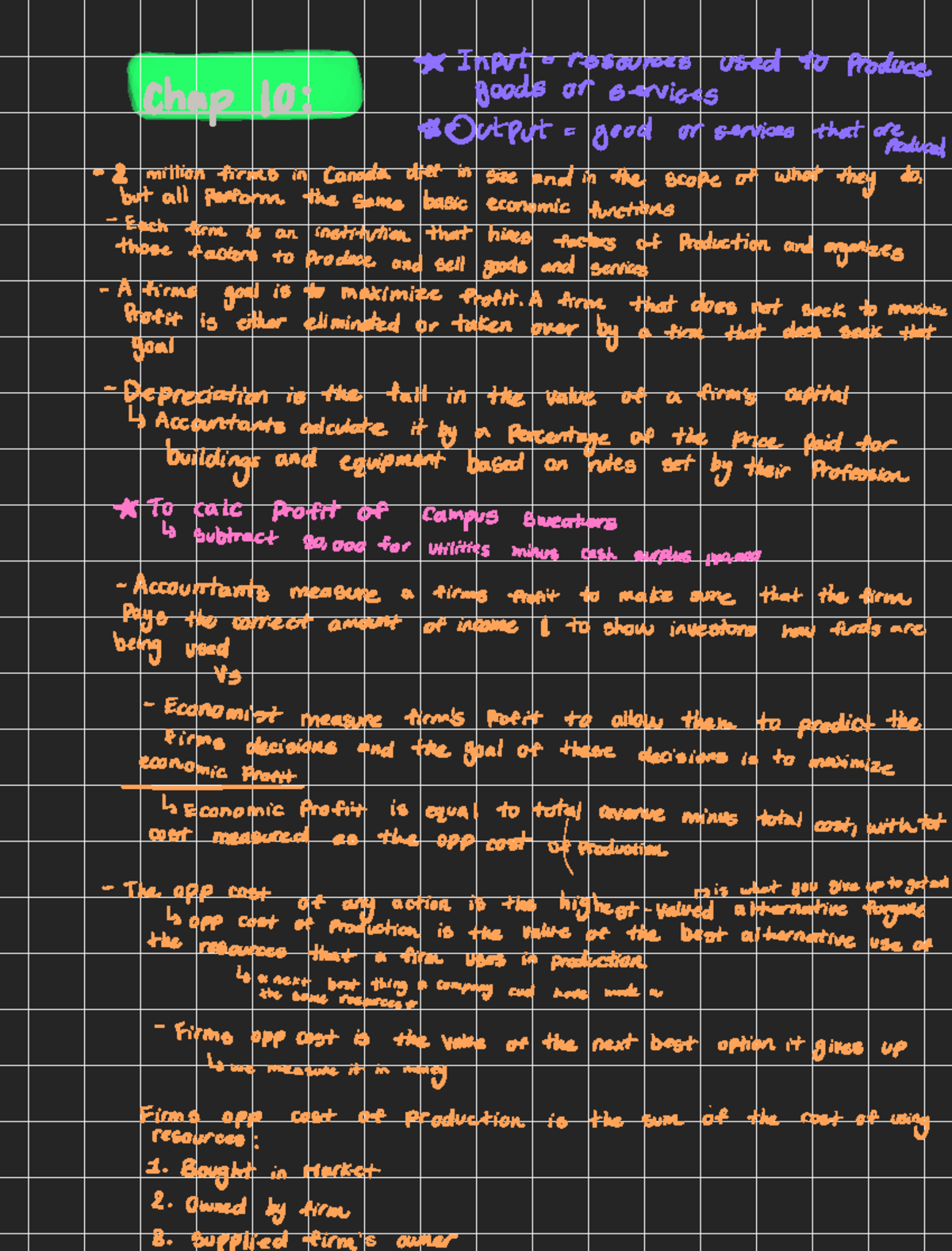 Final Exam Notes for ECON 101: Production and Profit Analysis - Studocu