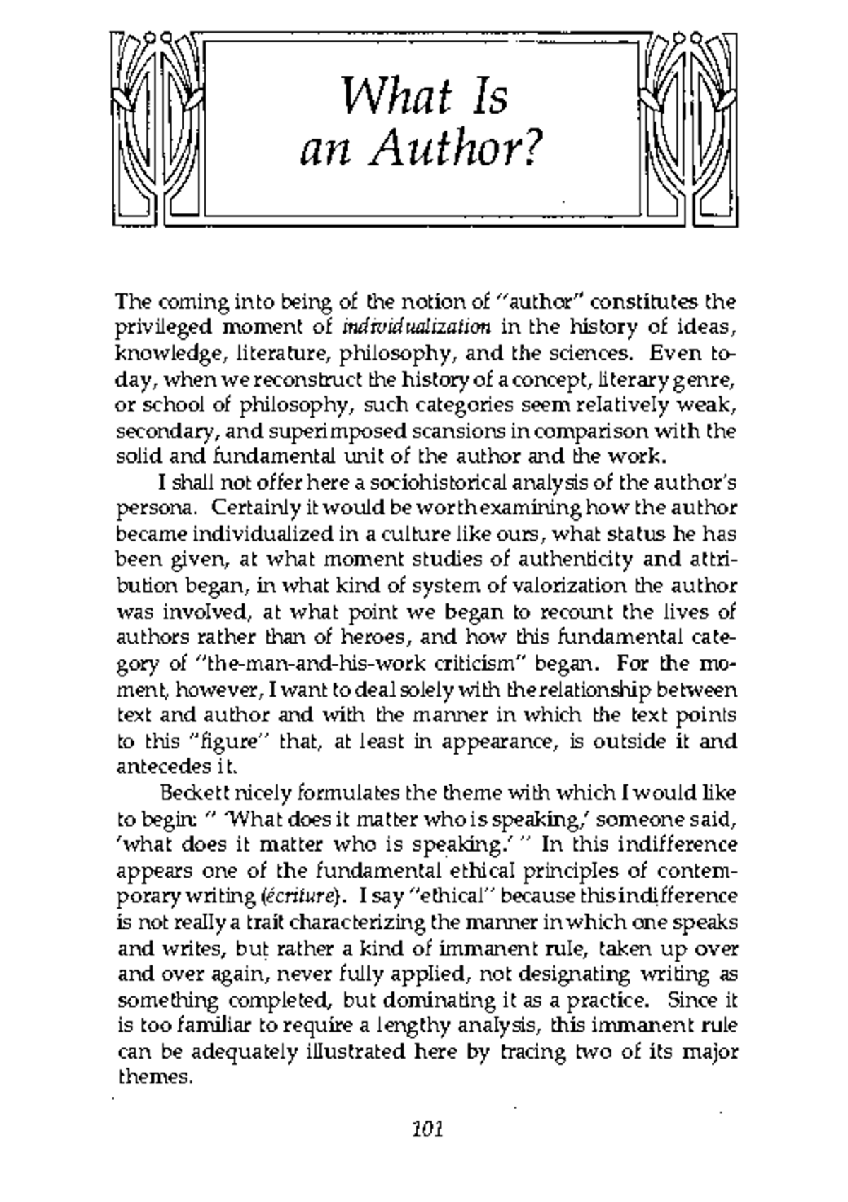Foucault's 'What Is an Author?' - Analyzing Authorship and Discourse ...