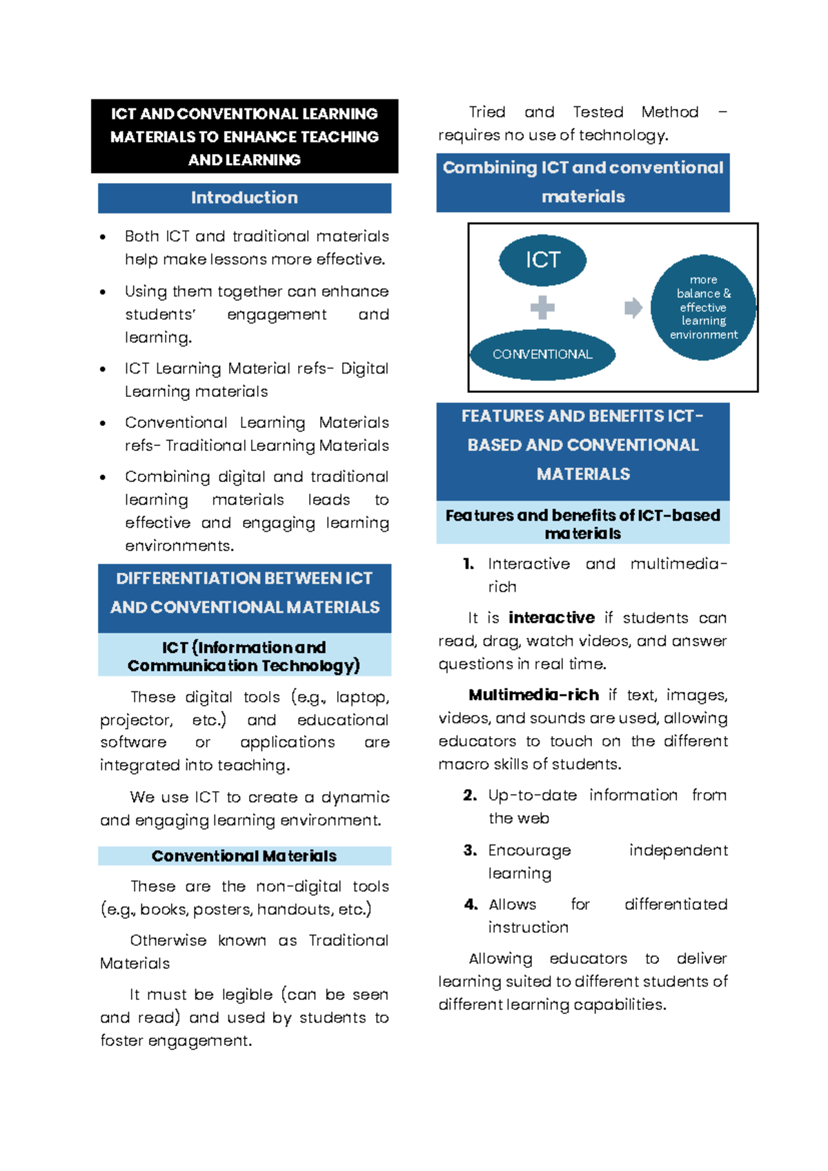 02 EDUC85A - Finals - Integrating ICT and Conventional Learning ...