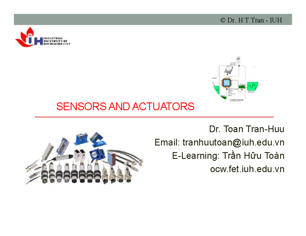 2025 SENSORS AND ACTUATORS - Chapter 2.1.4 Capacitive Proximity Sensors ...