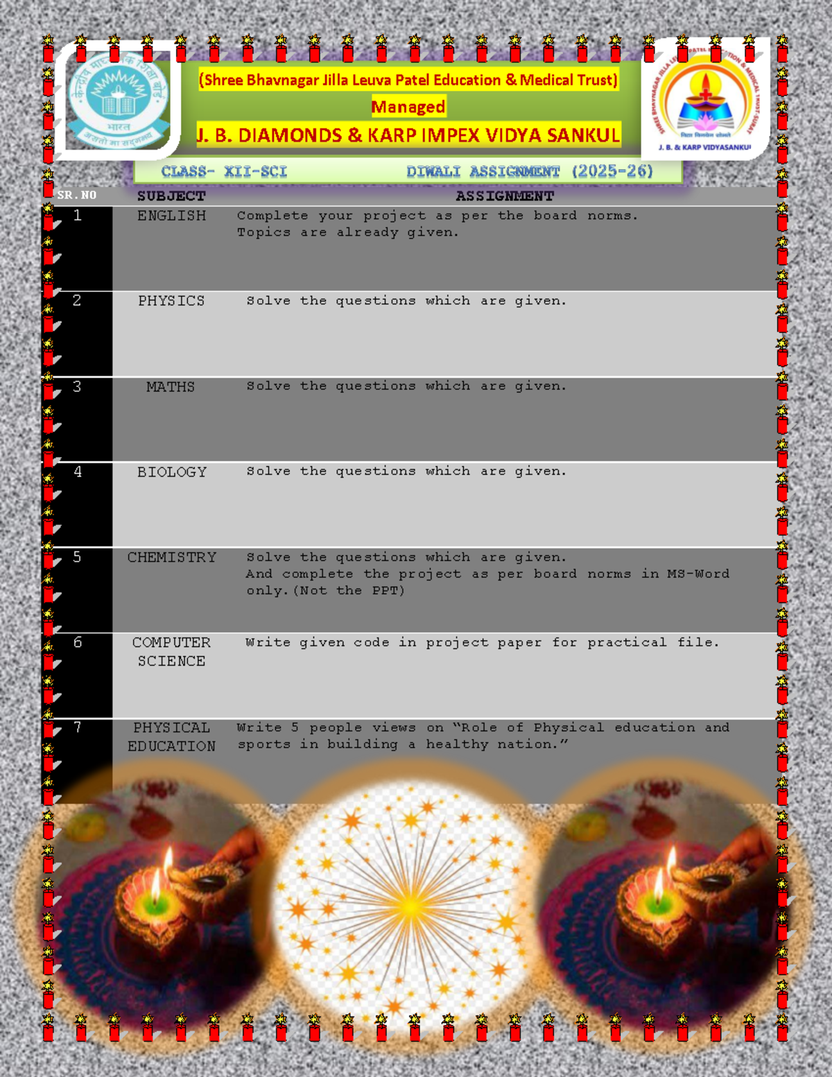 Physics Assignment: Project Guidelines and Questions - Studocu