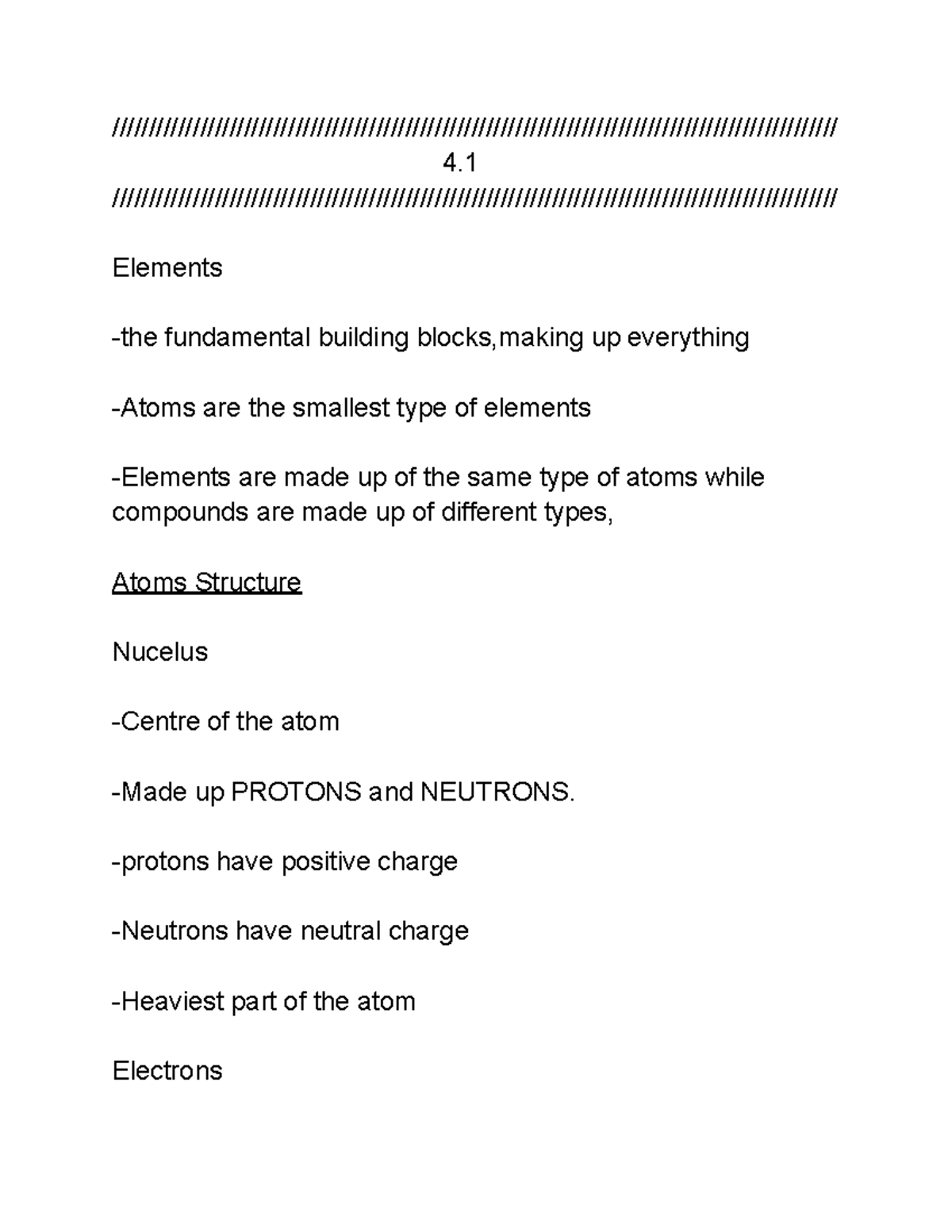 Unit 4.1 Notes: Fundamental Elements and Atomic Structure - Year 10 ...