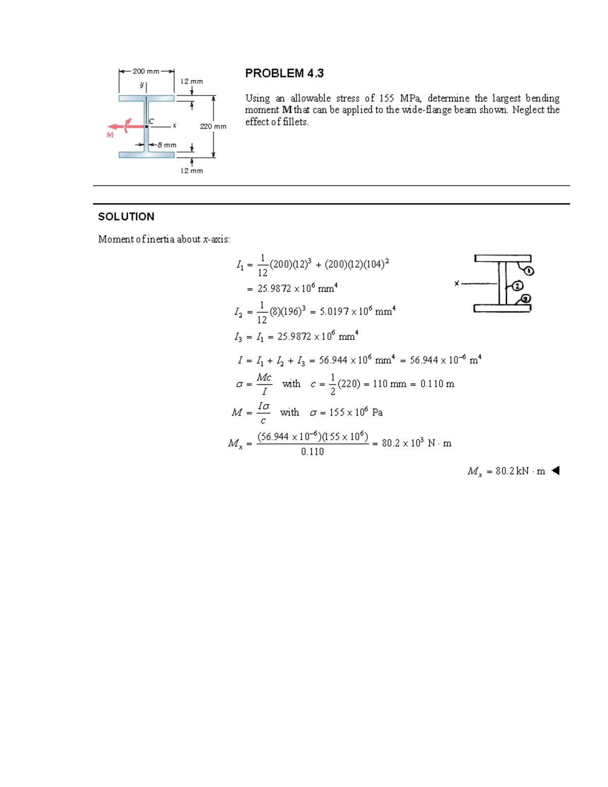 HW 2 - Homework set 2 Solutions - PROBLEM 1 P 5 3 in. Two wooden members of uniform cross ...