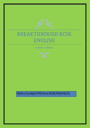 Koitalel Samoei University College- Notes -lesson 1 - KOITALEL SAMOEI ...