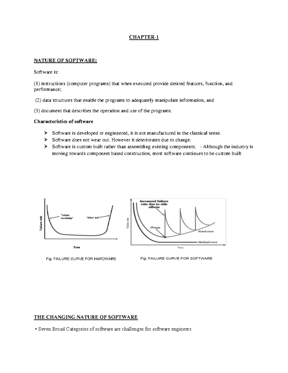 Software Engineering Lecture Notes: Chapter 1 (Unit 1 Overview) - Studocu