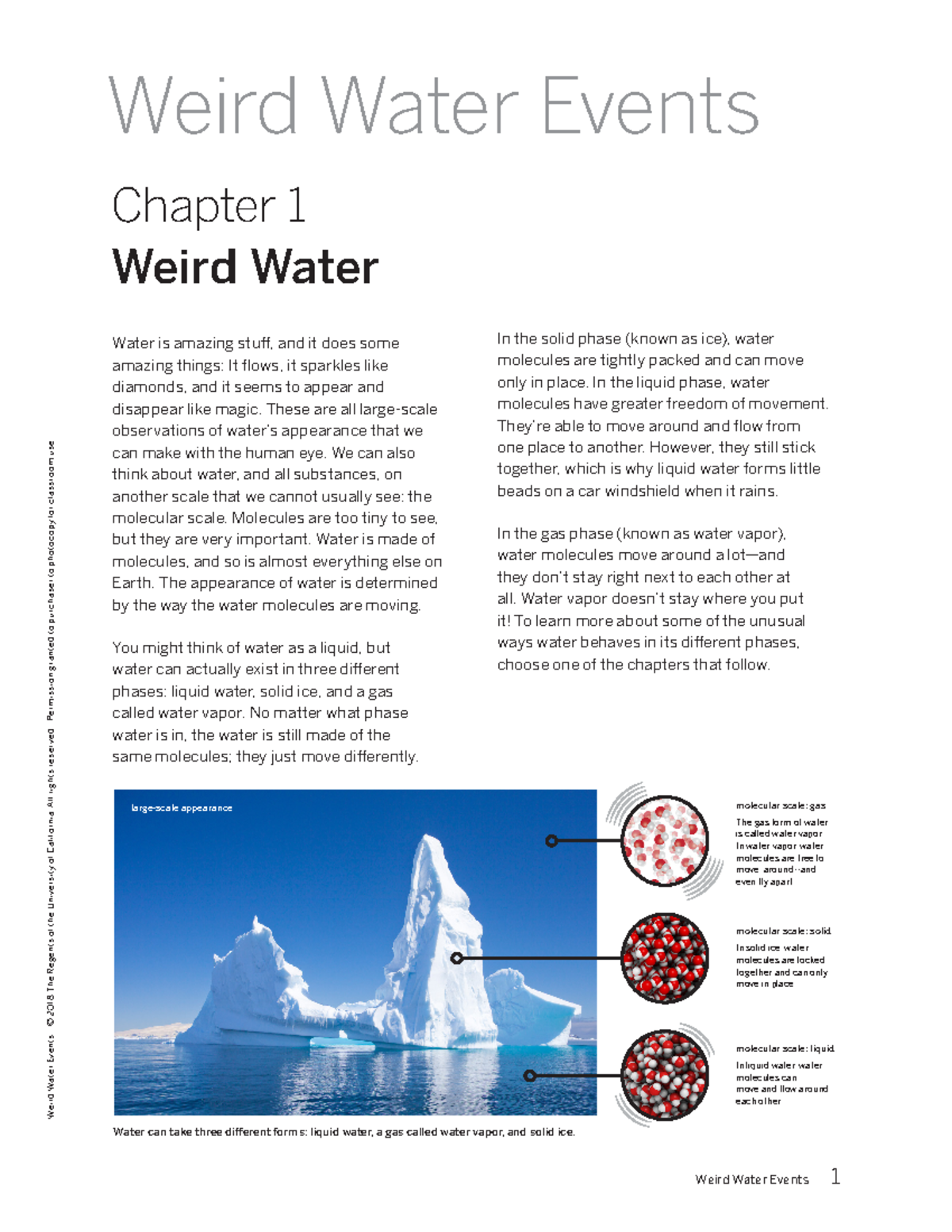 Weird Water Events: Exploring Phases and Phenomena of Water - Studocu