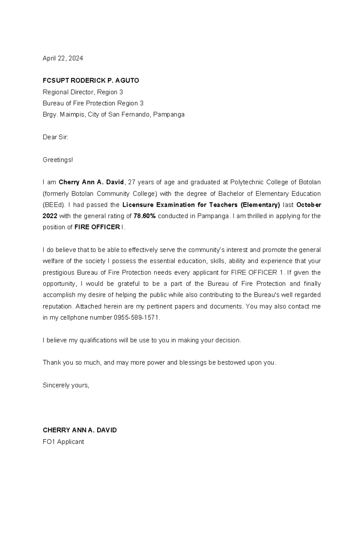 Narrative Report by Princess Collado - Polytechnic College of Botolan ...