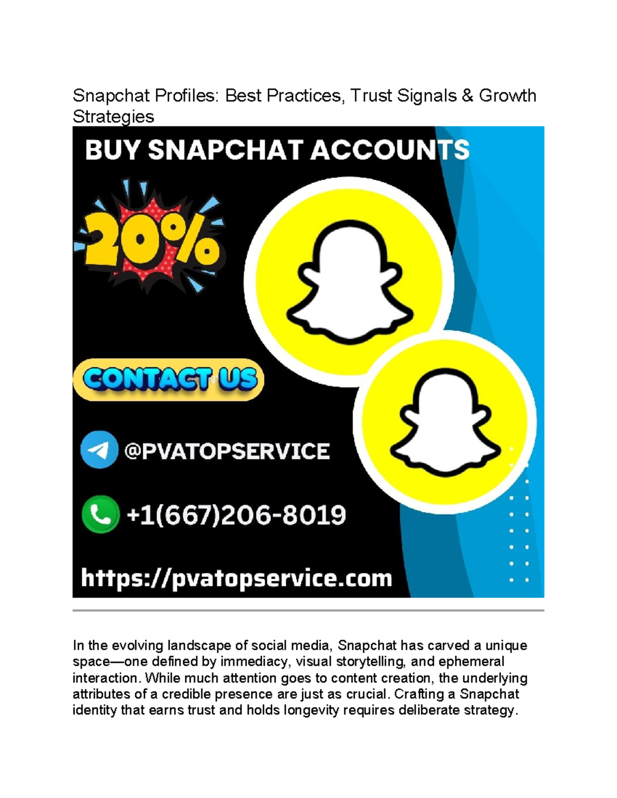 Snapchat Profiles: Best Practices & Growth Strategies for Trust - Studocu