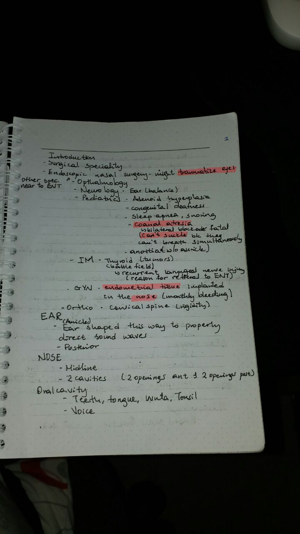 ENT 101: Comprehensive Lecture Notes on Ear, Nose, and Throat Disorders ...