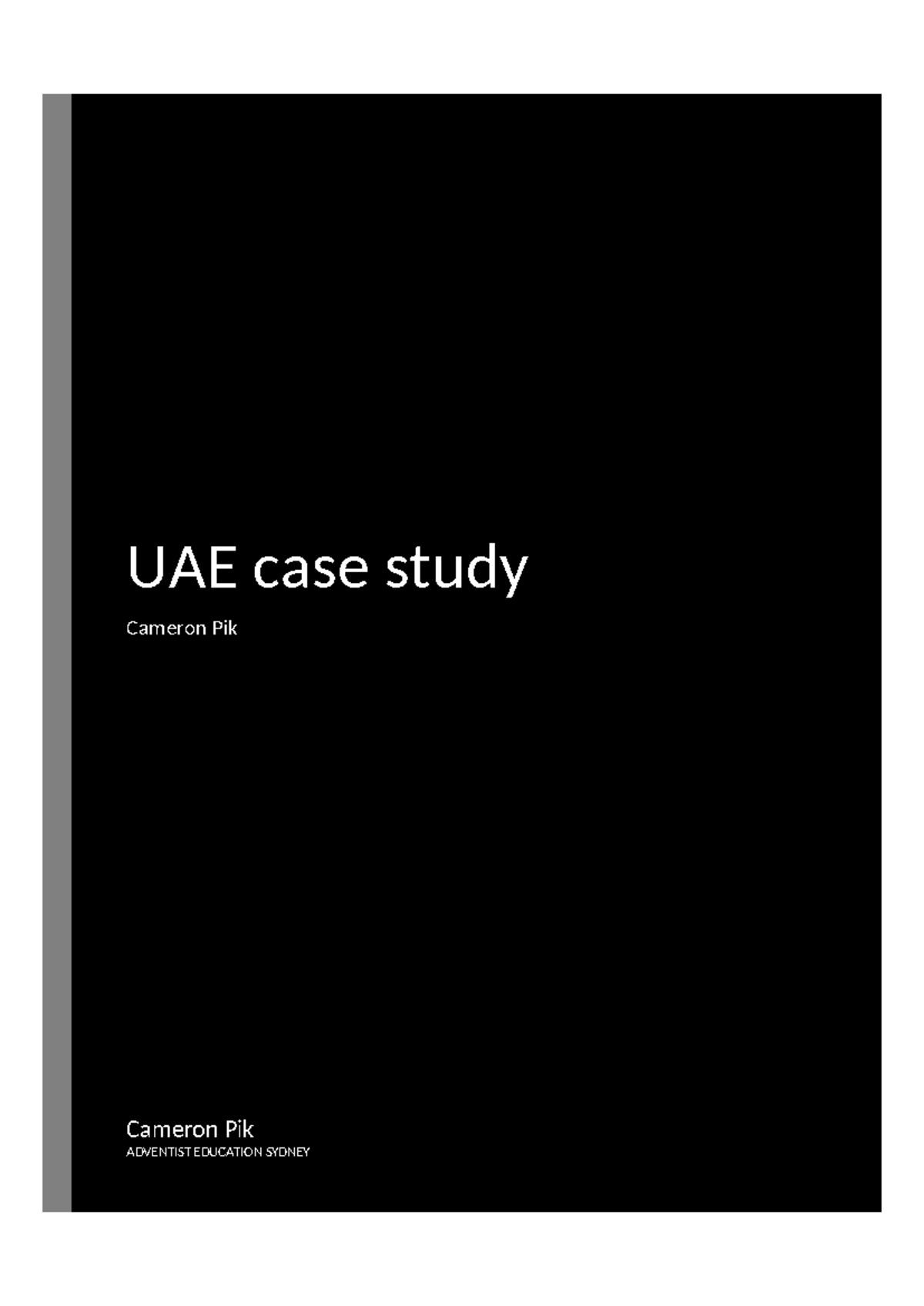 UAE Economic Growth Case Study: FDI Policies and Diversification (Econ ...