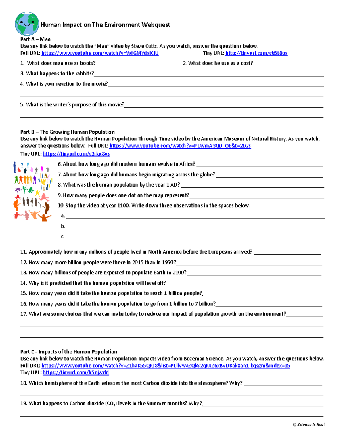 Human Impact on the Environment Webquest: A Comprehensive Overview ...