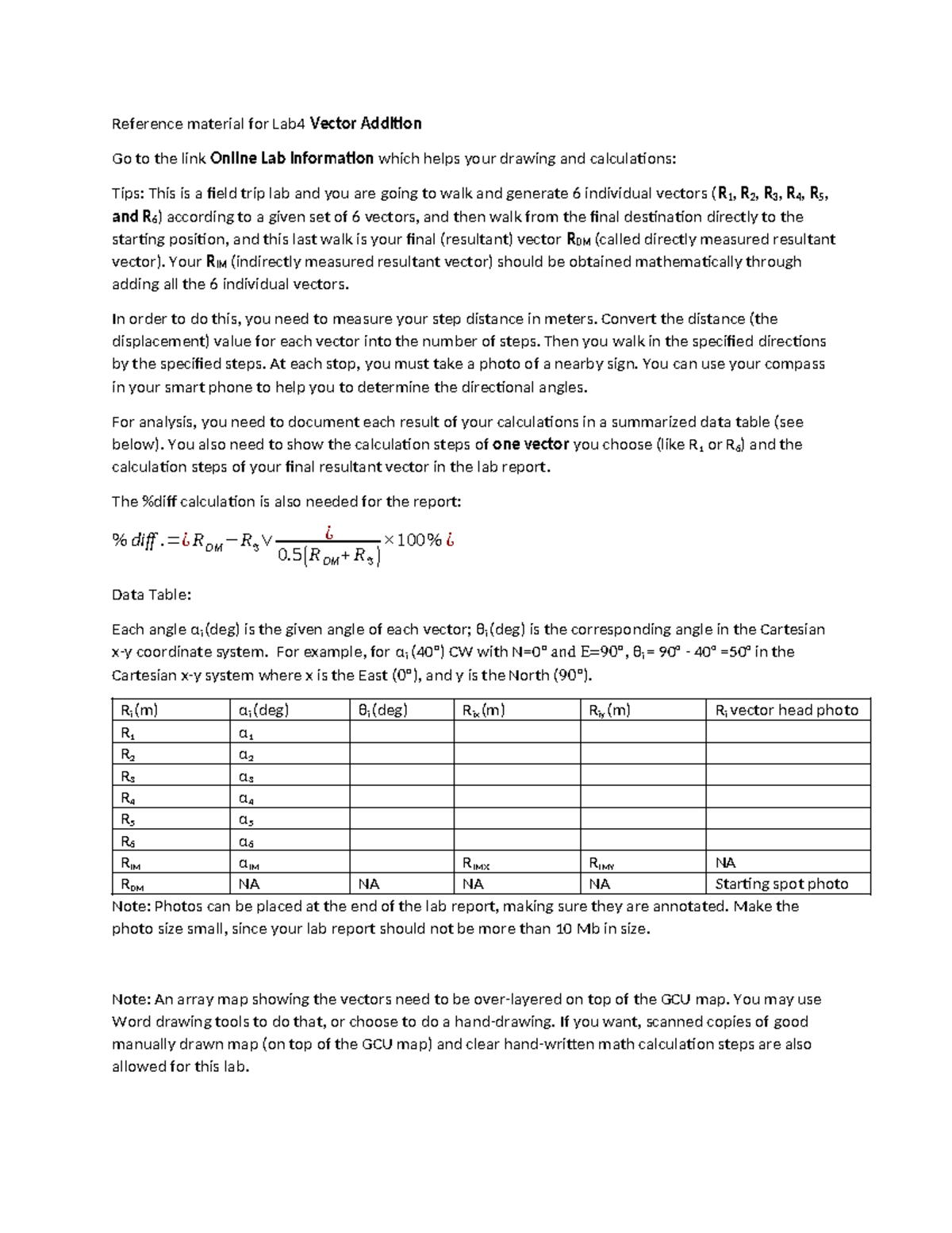 Lab 4 Vector Addition reference - Reference material for Lab4 Vector Addition Go to the link ...