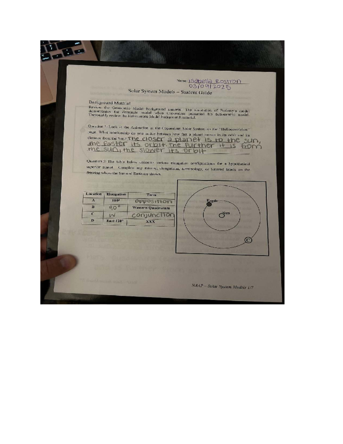 Solar System Models Lab Guide: Exploring Geocentric & Heliocentric ...