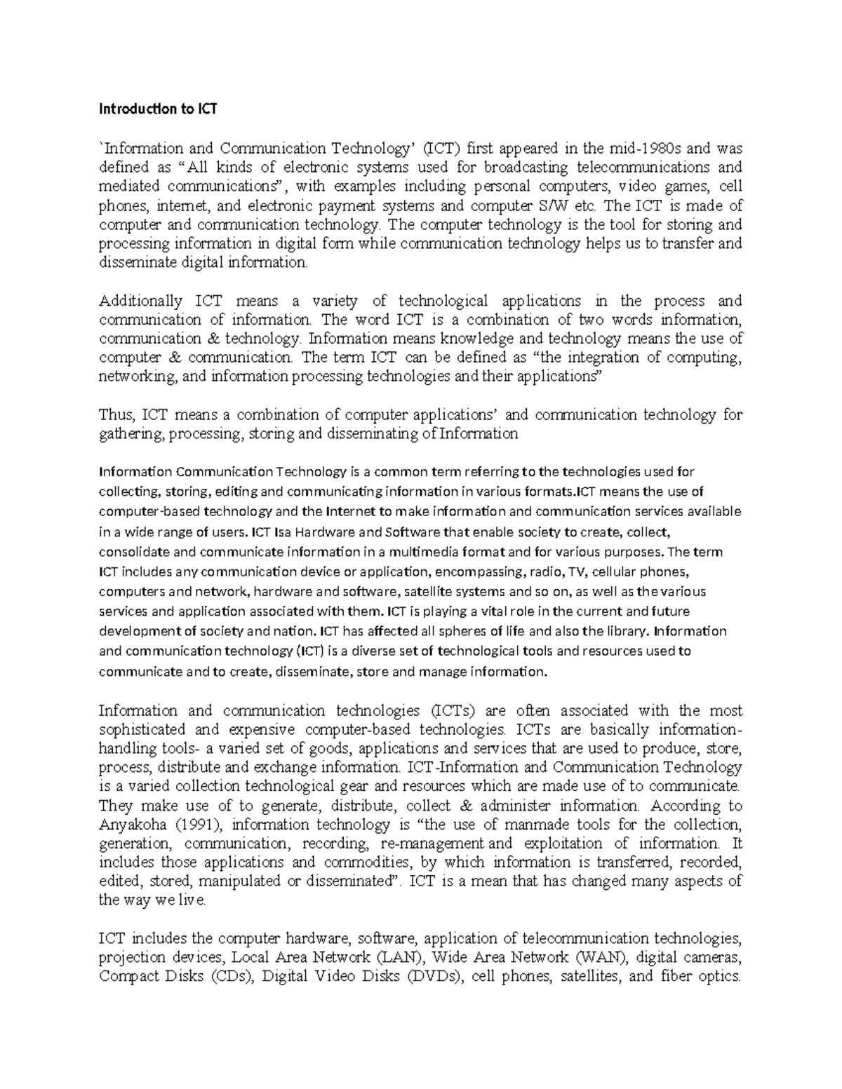 Digital Literacy Notes for TVET Levels 5 & 6: Comprehensive Guide - Studocu