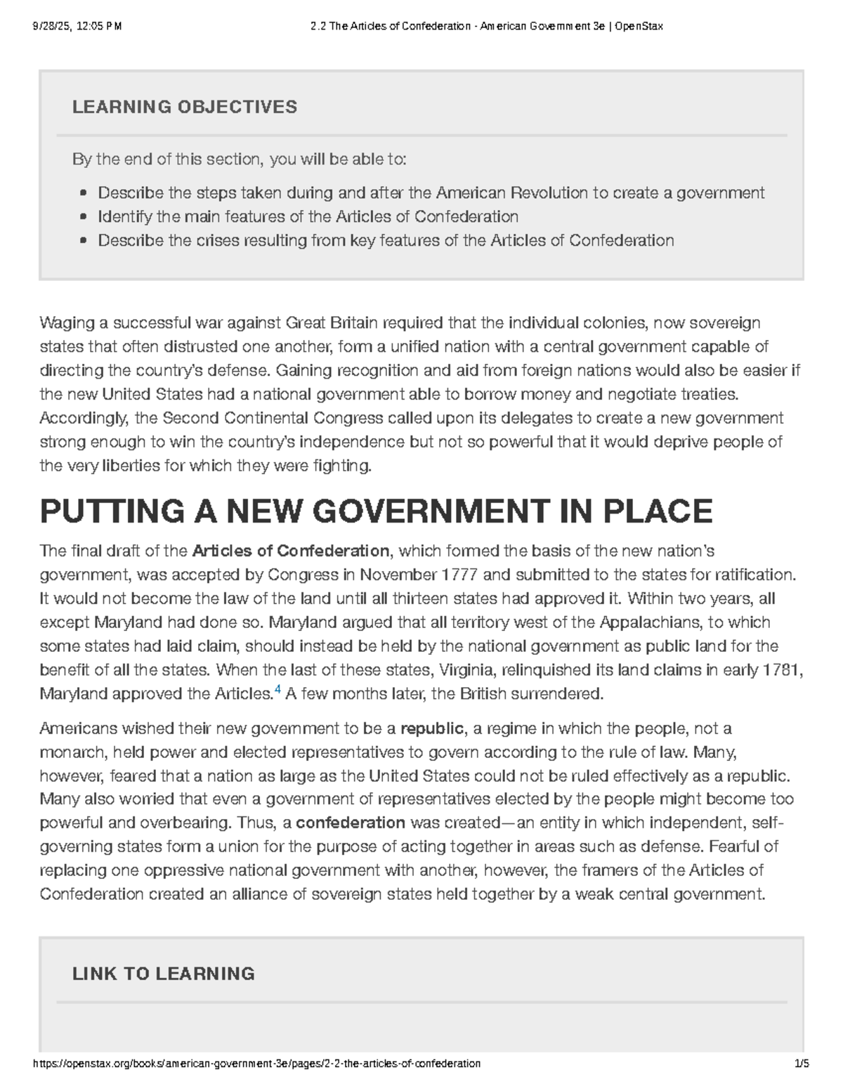 The Articles of Confederation: Strengths, Weaknesses & Shays' Rebellion ...
