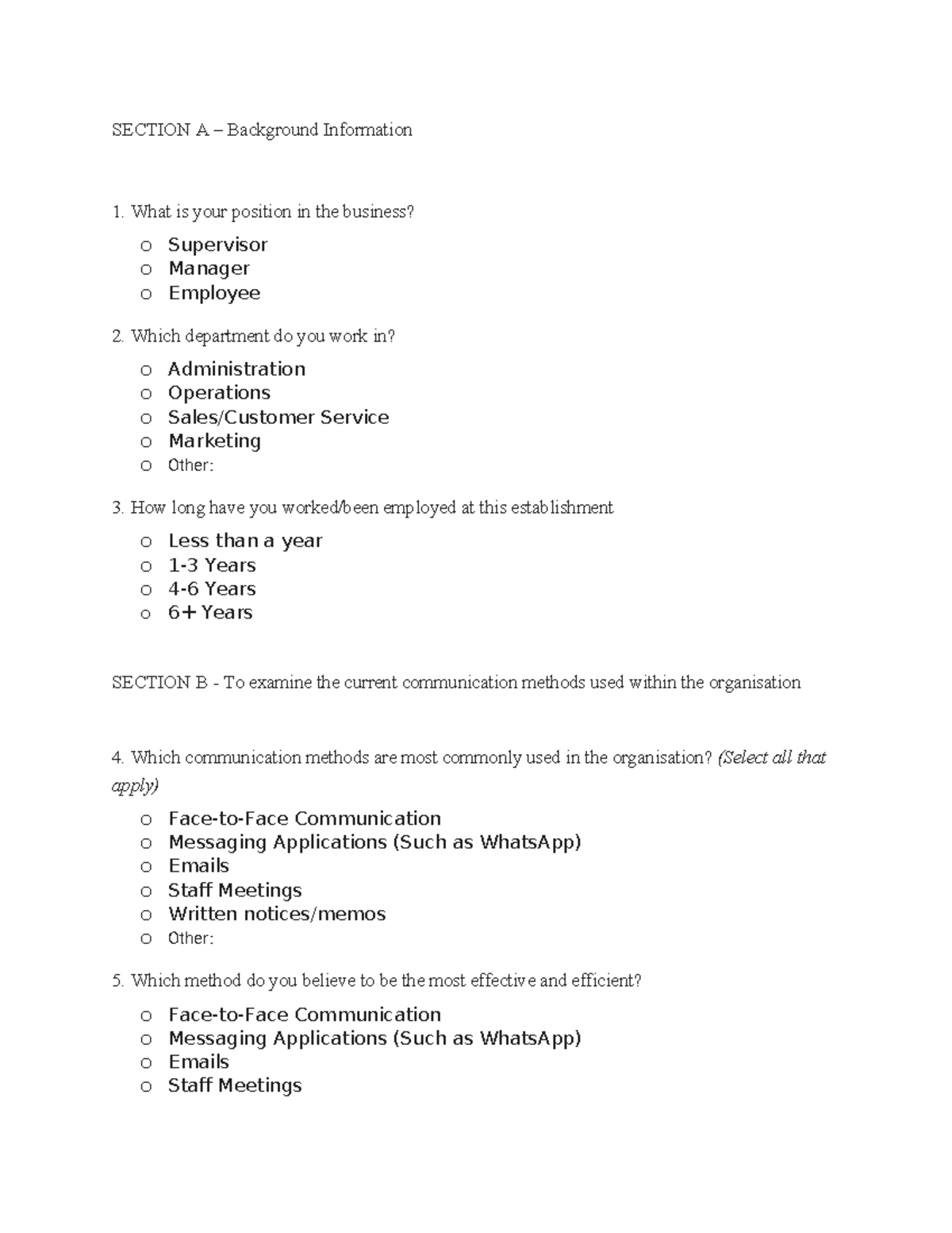 Organizational Communication Assessment - Notes - Studocu
