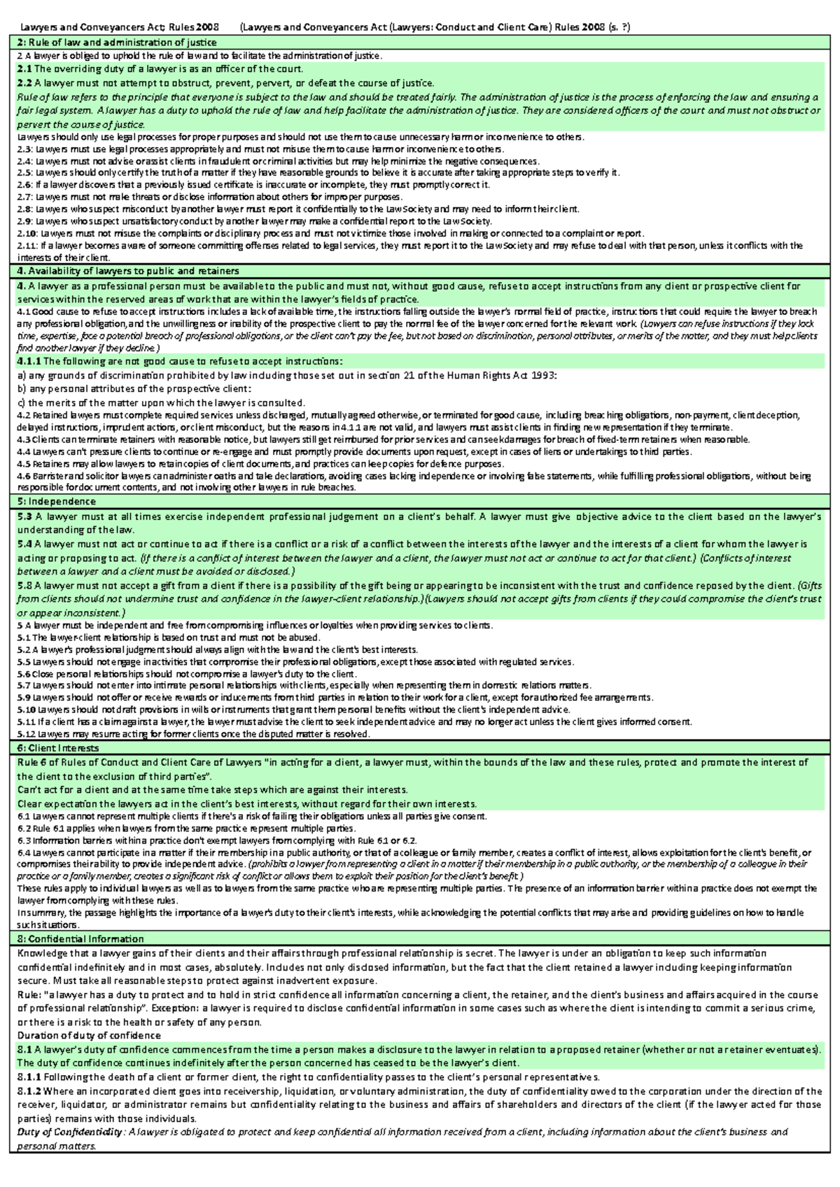 Legal Systems Exam Notes (LAW 101) - Key Principles and Ethics - Studocu