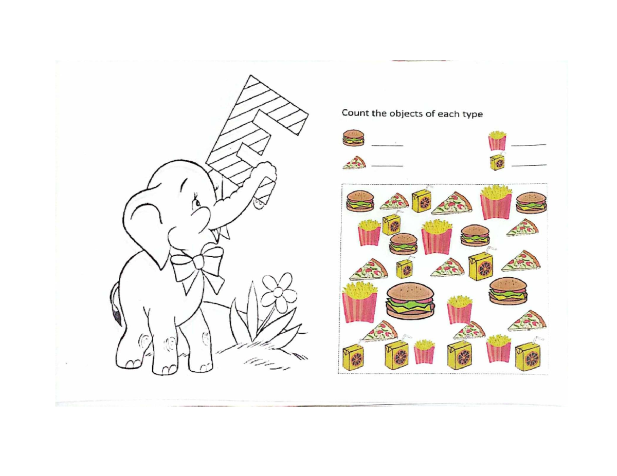 Visuals for Activities: Counting Objects and Filling Letters - Studocu