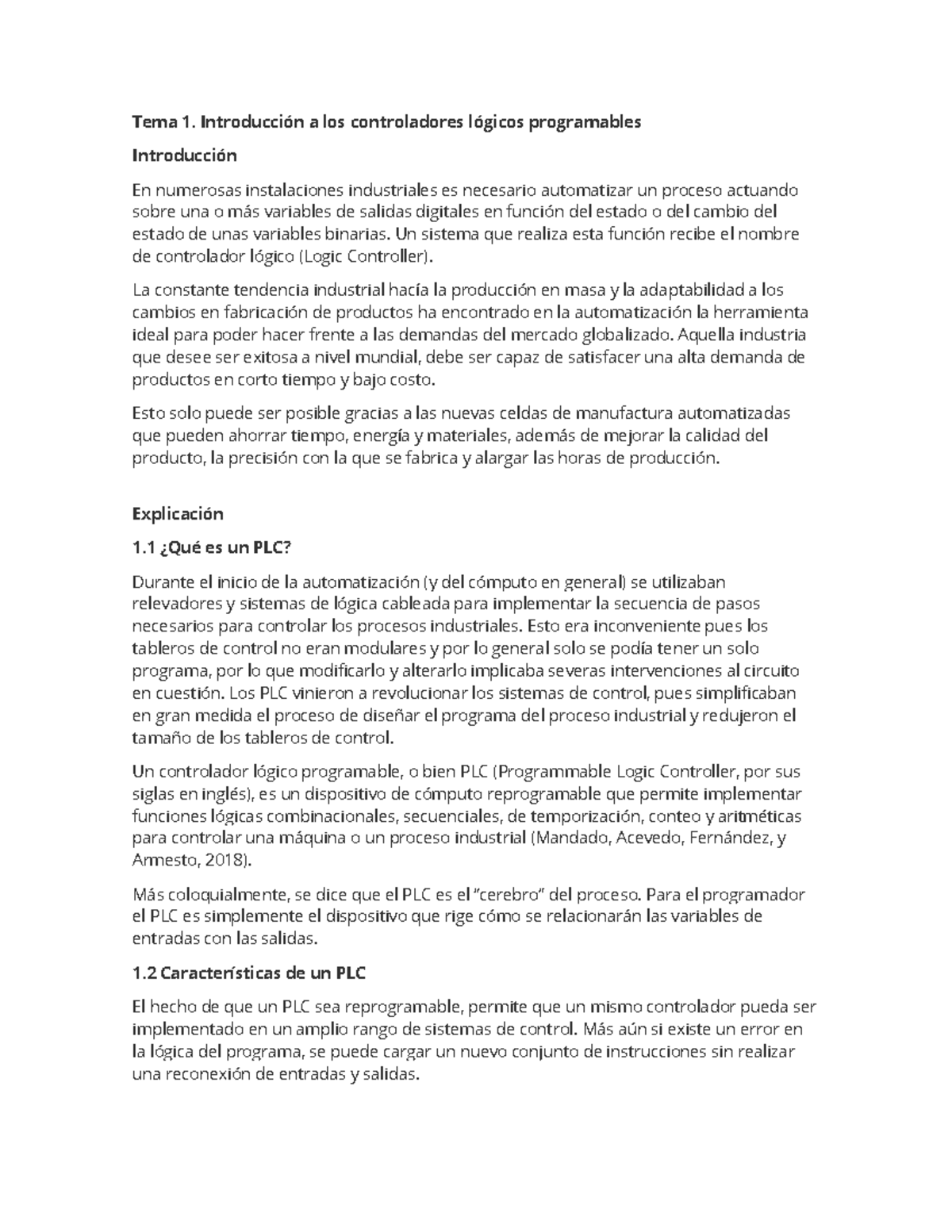 Temas sobre Controladores Lógicos Programables (PLC) - Introducción ...