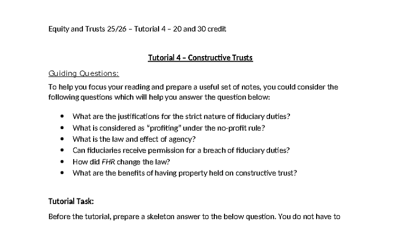 Tutorial 4 - worksheet - reading to get premium - Tutorial 4 ...
