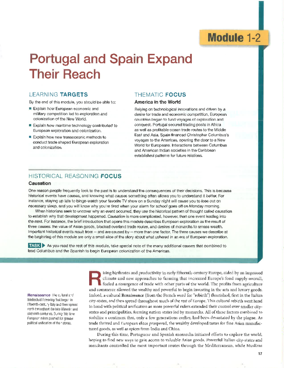 Module on European Exploration: Portugal & Spain's Global Impact ...