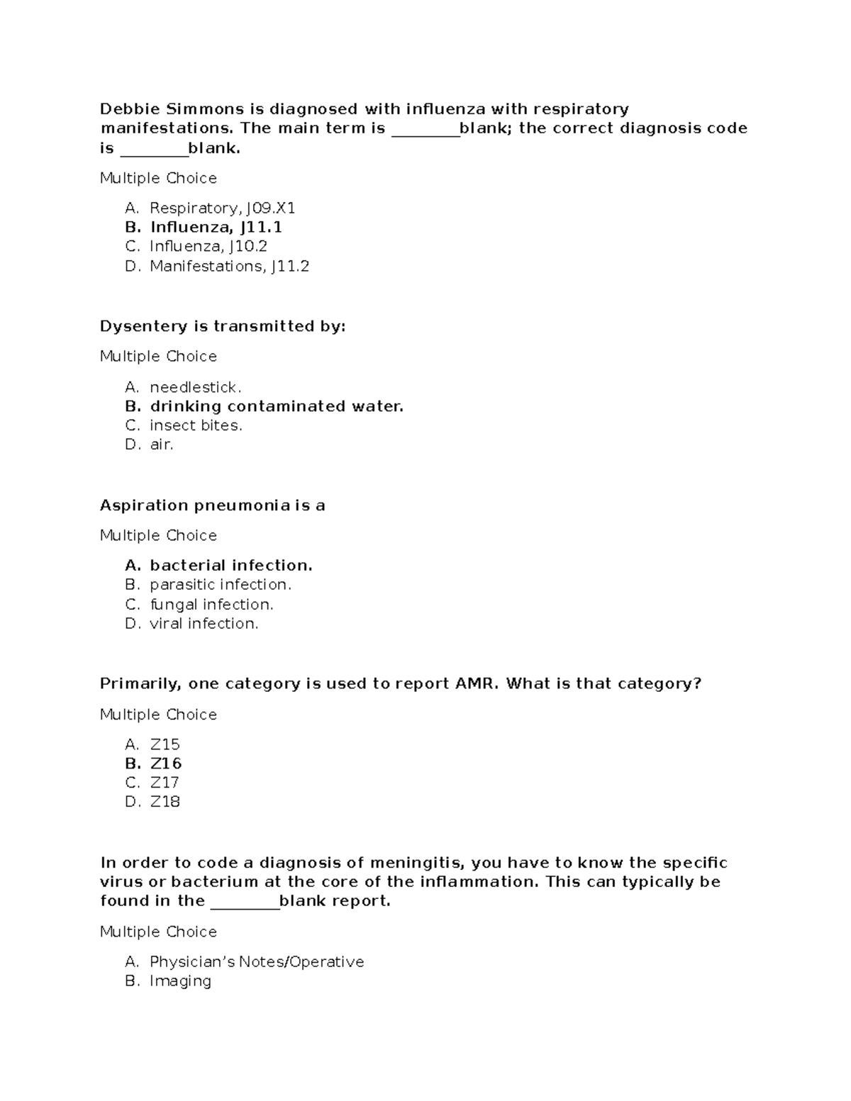 Unit 3 Lab Assignment 2 - Questions and Answers on Medical Coding - Studocu
