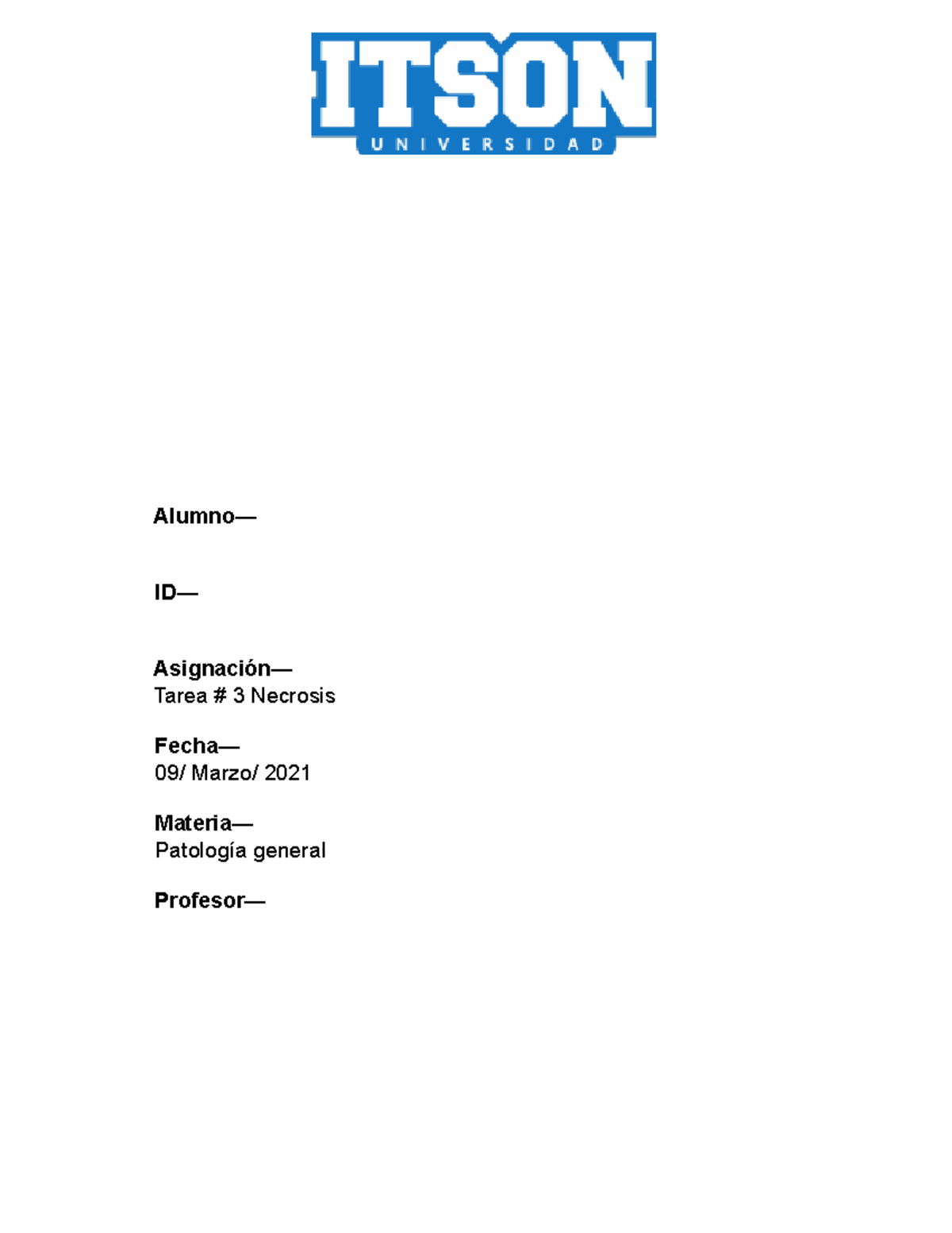 Asignacion de necrosis en patologia general histopatologia - PATOLOGÍA ...